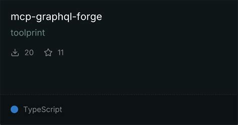 Mcp Graphql Forge Glama