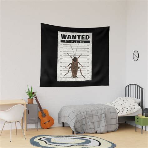 Wanted Roach Mugshot Funny Pest Poster For Sale By Molliecooper98