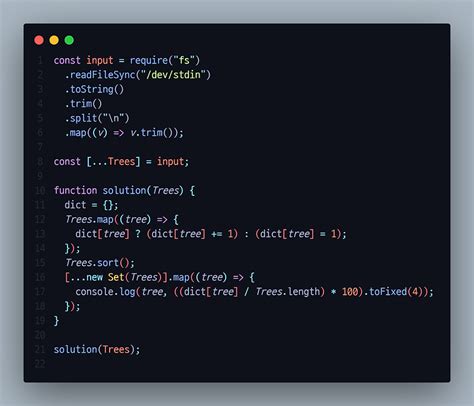 백준 Silver 2 문제 백준 Nodejs 자바스크립트 4358 생태학 자료구조 스택 — 윤수현의 개발 공간