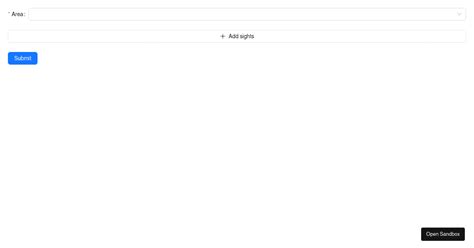 Ant Design Vue Codesandbox
