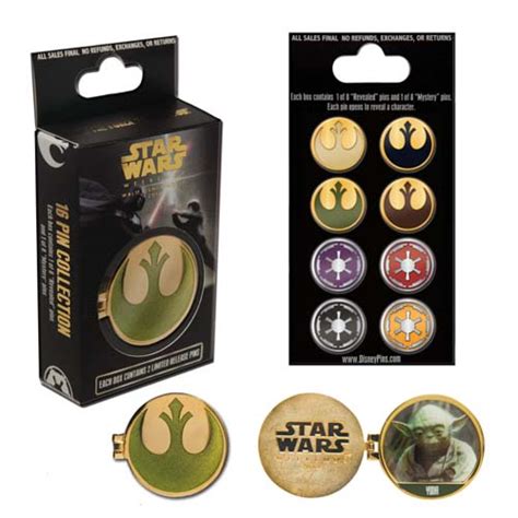 Disney Mystery Pin Set Star Wars Weekends 2014 Complete 16 Pins