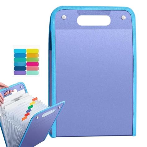 Climberty® Portable File Holder Vertical A4 File Folder With 13 Pockets Andhandle Expandable File