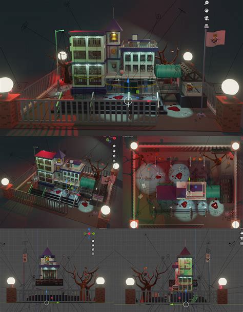 A Night Investigation 3d Modelling On Behance