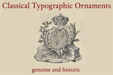 Classical Typographic Ornaments 2679923