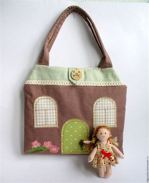 Игровой домик сумочка для куколки Machine Embroidery Projects Toy Brand Embroidery Projects