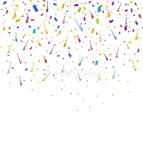 Color Confetti Background Celebrate Party Vector Illustration Stock