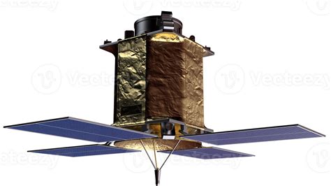 Space Satellite Orbiting In Space 3d Rendering Illustration 35321045 Png