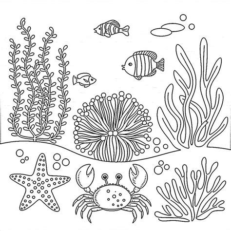 Desenhos De Fundo Do Mar Para Colorir Imprimir E Pintar Coloringlib