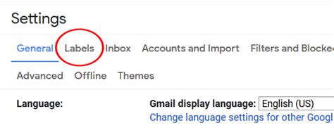 Adjust Label Settings