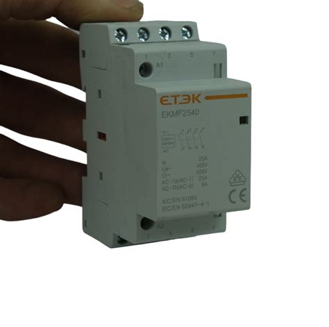 Etek Ac Modular Contactor 4p 25a 400vac Abela Solar
