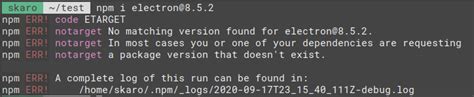 Electron852 Is Not Installing As Dependency · Issue 25487