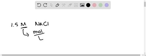 SOLVED Sodium Chloride Was Dissolved In Water To Produce A M Solution Explain What This