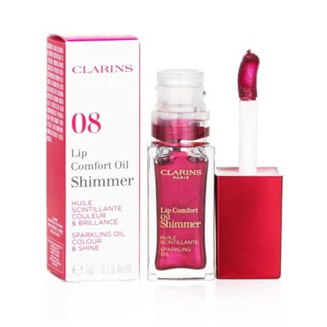 Clarins Lip Comfort Oil Shimmer 08 Burgundy Wine 7ml02oz 7ml02oz