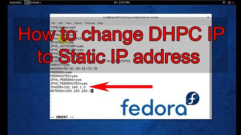 Linux Tutorial 05 How To Change HDCP IP Address To Static IP Address
