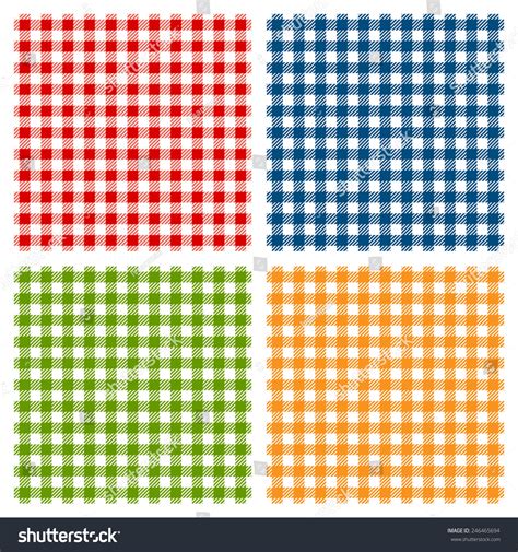 Checkered Tablecloth Seamless Pattern Stock Vector Royalty Free 246465694