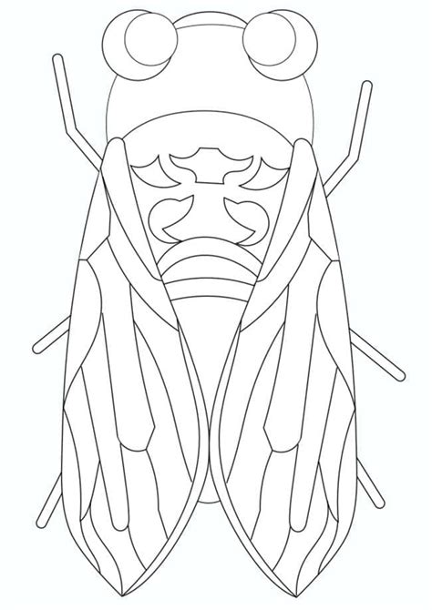 Coloriage Cigale Gratuit télécharger et imprimer gratuit sur ColoriageEnfant