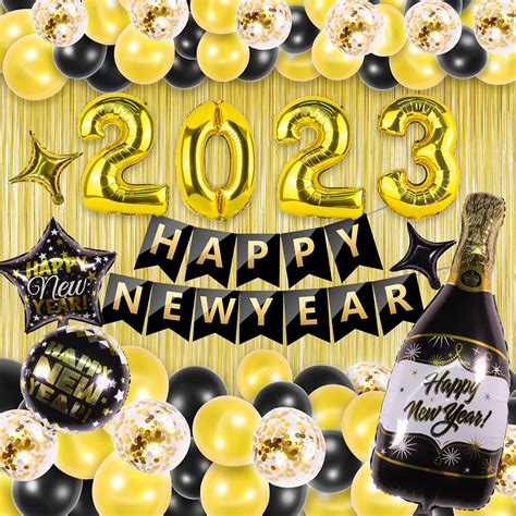Buy New Years Eve Party Supplies 2023 Happy New Years Decorations Kit
