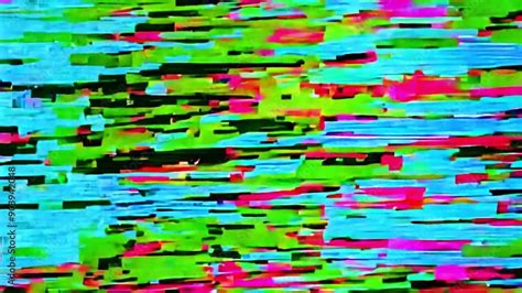 Glitch Noise Background Static Television Vfx Digital Pixel Noise Glitch Art Effect Flashing