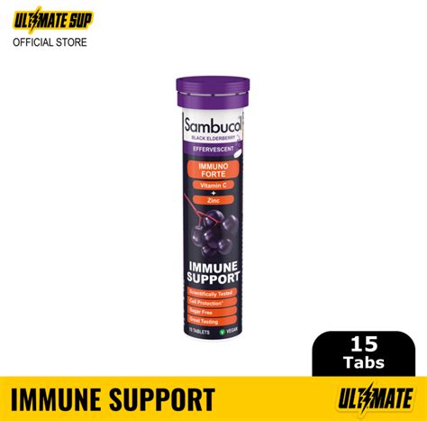 Sambucol Immuno Forte Effervescent Plus Vitamin C Zinc Support Immune Enhance Overall