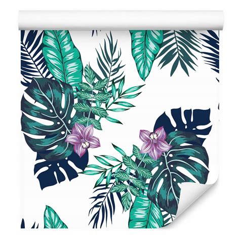 Tapeta do sypialni kwiaty liście storczyk natura PT VER Cena Opinie Tapety w