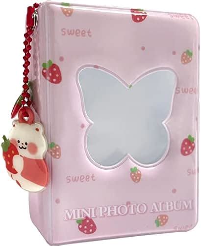 Runrayay 3 Zoll Kpop Photocard Holder Book Photocard Arbeitsmappe Mini Album Mit Hängel