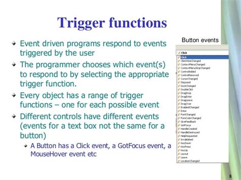 Event Driven Theory