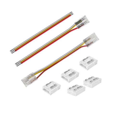 双色灯带水晶扣透明免焊连接器 Cob灯带 Cob灯条厂家 Rgb幻彩灯带 单双彩色cob灯带 瀚辰智能