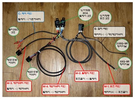 H4 전조등 릴레이 와이어하네스일체식 네이버 블로그