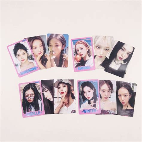 Kpop Aespa NINGNING Small Card SPICY Flash Chalkboard Random Card