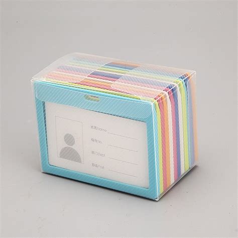 5490mm Horizontal Work Id Card Holder For Company Vicedeal