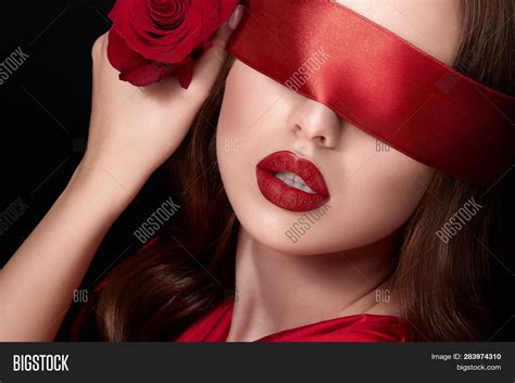Sexy Girl Red Lips Image Photo Free Trial Bigstock