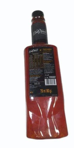 Davinci Gourmet Peach Garden Flavoured Syrup Packaging Size 750ml
