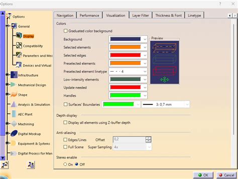 problem viewing selected face r catia