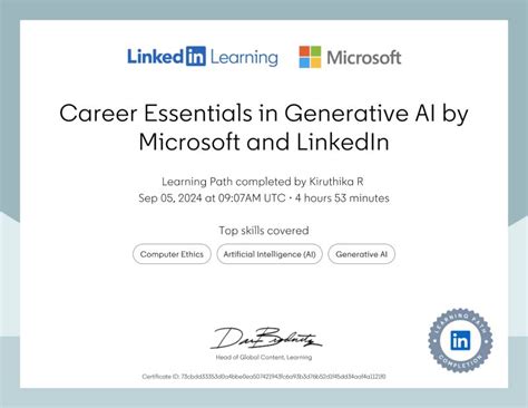 kiruthika r on linkedin generativeai ai learning microsoft