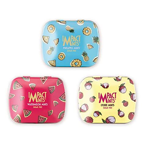 Impactmints” Sugar Free Assorted Flavour Mints Lychee Watermelon And Pineapple Summer Edition