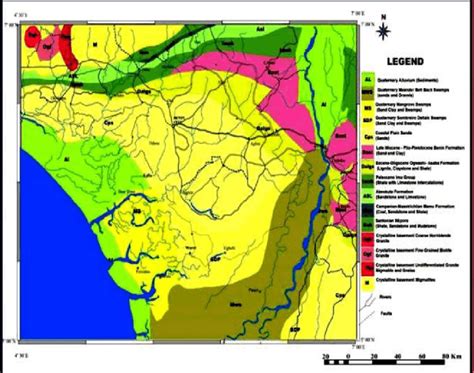 Regional Geology Map Of The Niger Delta Basin Nigeria 16 Download