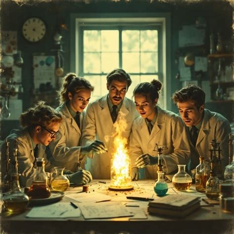 Free Scientists Making History Image Science Laboratory Vintage