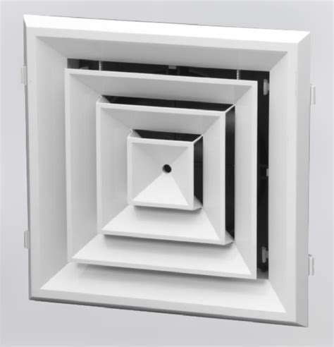 Powder Coated Aluminium Duct Diffuser Sale And Side Fitting For Industrial Shape Square At Rs