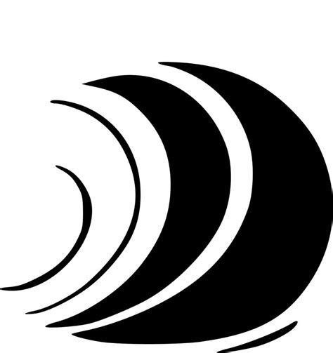 Black Tsunami Waves Icon 21652011 Vector Art At Vecteezy