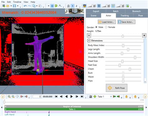 Using Pose Mismatch View For Depth Sensors IPi Docs