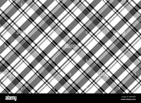 Black White Fabric Texture Pixel Asymmetrical Seamless Pattern Vector Illustration Stock Vector