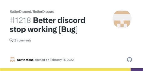Better Discord Stop Working Bug · Issue 1218 · Betterdiscord