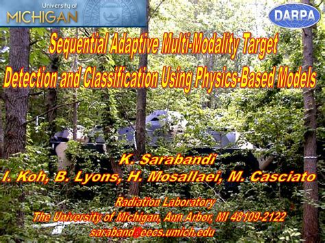 Ppt Sequential Adaptive Multi Modality Target Detection And