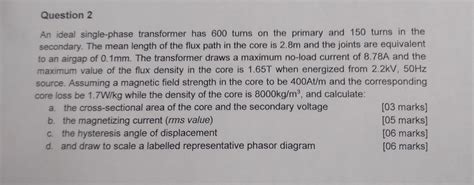Solved 344 Test 1 Sol Q 2 Question 2 An Ideal Single