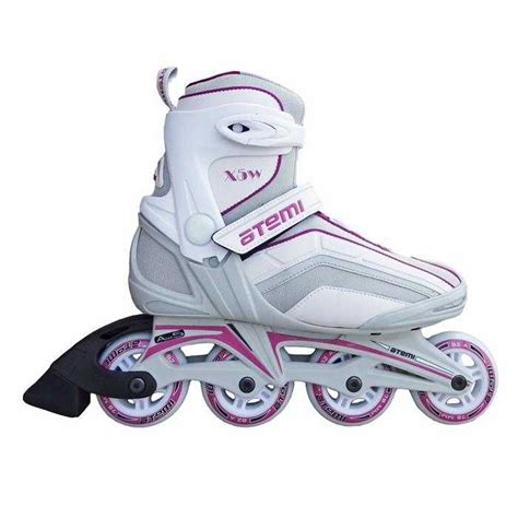 Роликовые коньки женские, сирен/бел/сер, Alu, Abec5, 80mm PU, Размер ...
