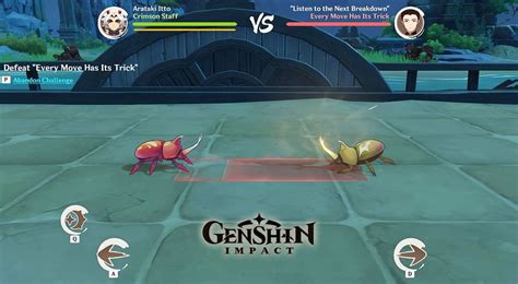 Genshin Impact 43 Beetle Battle Event Guide Controls And How To Play