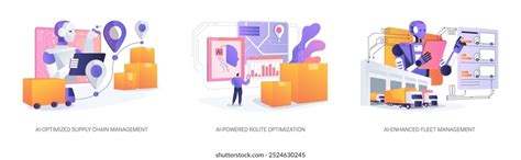 Ai Transportation Logistics Abstract Concept Vector Stock Vector