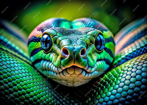 Premium Photo A Venomous Python