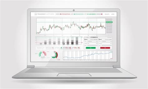 Premium Vector Trading Platform Interface With Infographic Elements