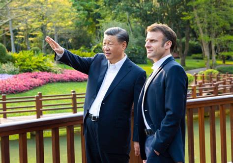 Xi Macron Hold Informal Meeting In China